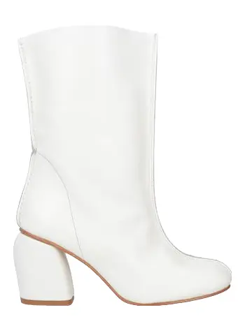MANUFACTURE D'ESSAI Calfskin Ankle Boots - White