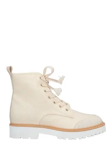 Hogan Textile Ankle Boots - Beige