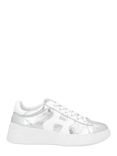 Hogan Leather Low-top Sneakers - Silver