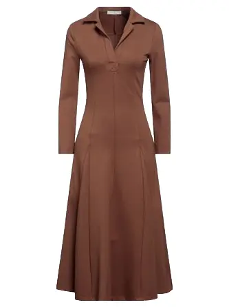 Beatrice B Midi Trapeze Dress - Brown