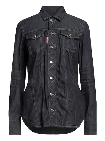 Dsquared2 Denim Shirt In Cotton And Hemp - Blue