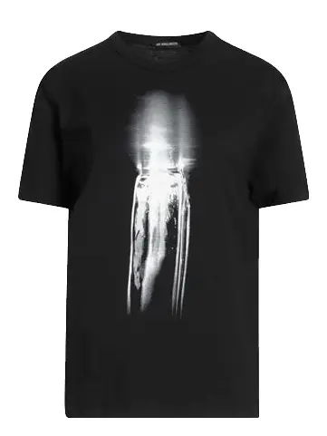 ANN DEMEULEMEESTER Printed Jersey T-shirt - Black