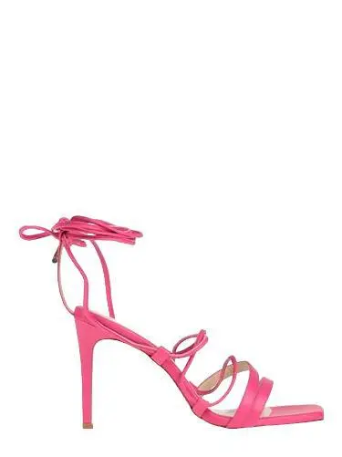 P.a.r.o.s.h Leather Tie Sandals - Pink