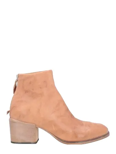 Moma Ankle Boots In Leather - Pink