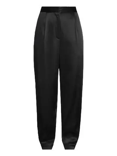 Sandro Tapered Leg Viscose Cotton Pants - Black