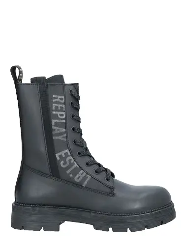 REPLAY Ankle Combat Boots - Black
