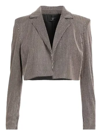 FELEPPA Single-breasted Striped Blazer - Yellow