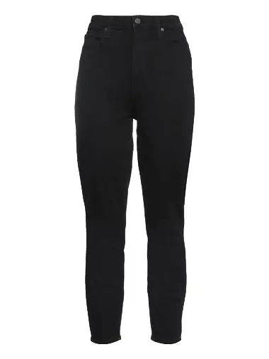 Paige High Waisted Tapered Leg Trousers - Black