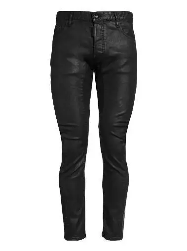Dsquared2 Straight-leg Jeans With Coated Effect - Black