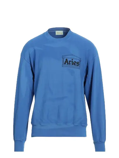 Aries Cotton Fleece Sweatshirt - Blue