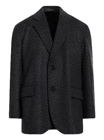 Emporio Armani Blazer Size Virgin Wool, Polyamide, Cashmere - Dark Brown