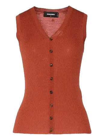 Dsquared2 Cardigan In Virgin Wool - Red