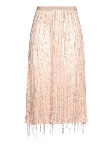 Elisabetta Franchi Midi Sequined Skirt - Pink