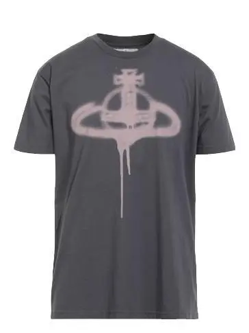VIVIENNE WESTWOOD Logo-print Cotton T-shirt - Grey