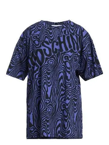 Moschino Printed Cotton T-shirt - Purple