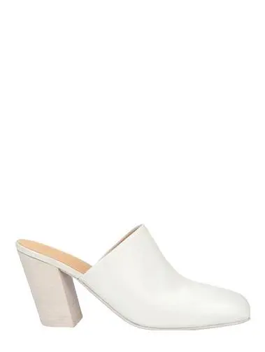 Marsèll Calfskin Mules - White