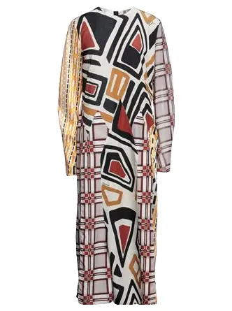 Dsquared2 Geometric Print Midi Dress - Yellow