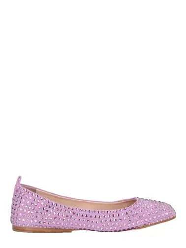 EDDY DANIELE Ballet Flats With Swarovski Crystals - Purple