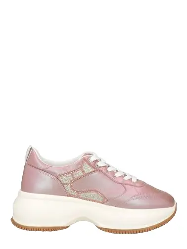 Hogan Soft Leather Sneakers - Pink