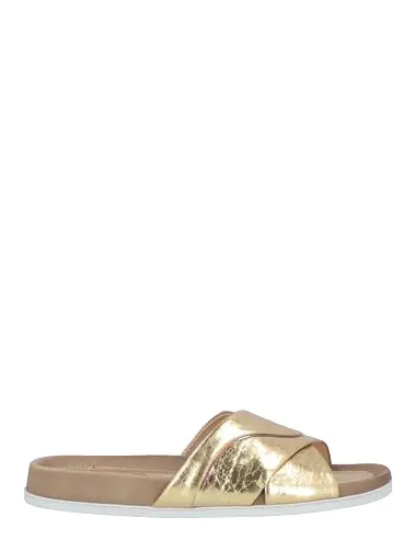 Rodo Lambskin Sandals - Gold