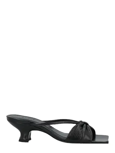 By Far Leather Sandals - Black