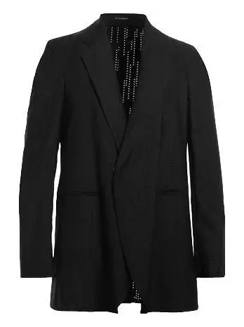 Emporio Armani Blazer Size Virgin Wool, Polyester - Black