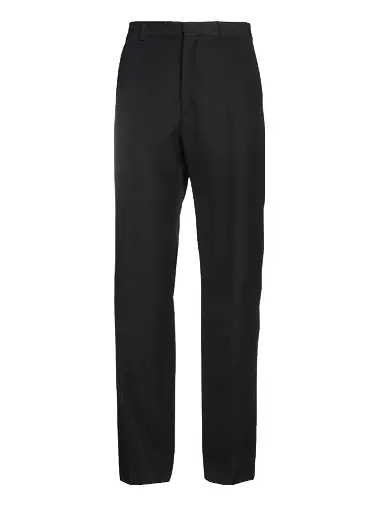 Casablanca Virgin Wool Straight Leg Pants - Black
