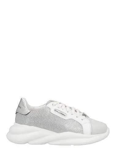 BALDININI Laminated Leather Sneakers - Silver