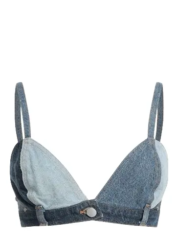 Red Valentino Denim Crop Top - Blue