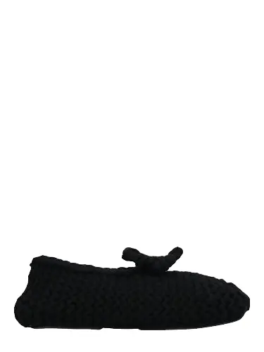 Dolce & Gabbana Ballet Flats In Merino Wool - Black