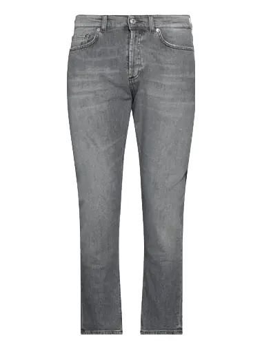 GRIFONI Jeans Size Cotton, Elastane - Grey