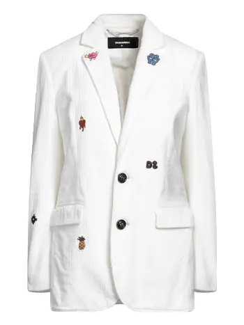 Dsquared2 Single-breasted Blazer - White