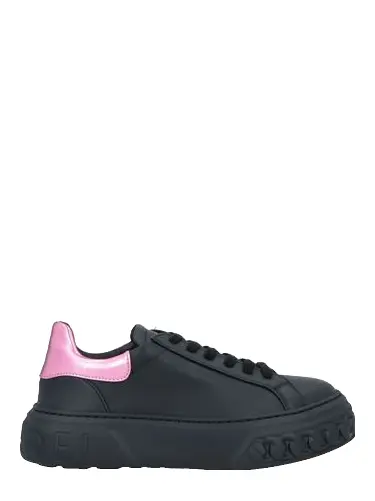 Casadei Low-top Leather Sneakers - Black