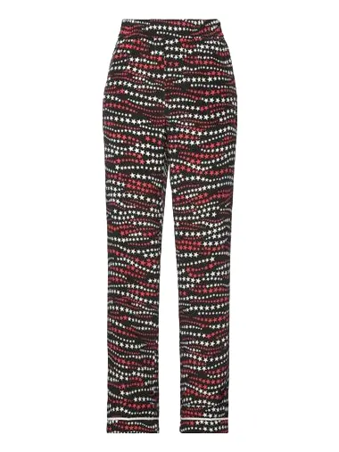 Red Valentino High Waisted Straight Leg Pants - Black