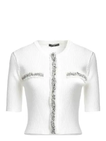 Balmain Cardigan With Appliqués - White