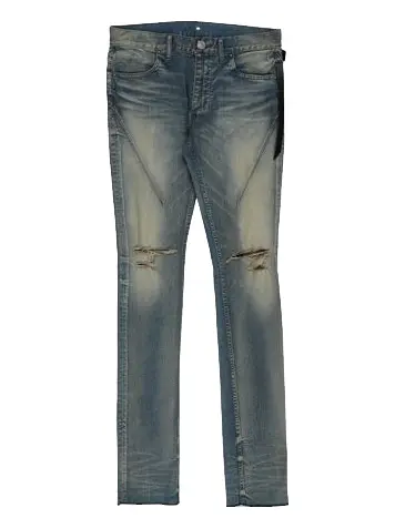 SEIGEKI Cotton-blend Denim Jeans - Blue