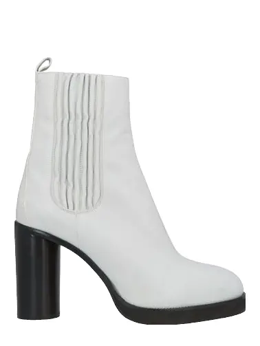 Isabel Marant Ankle Boots In Calfskin - White