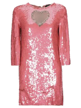 Elisabetta Franchi Sequined Mini Dress - Pink