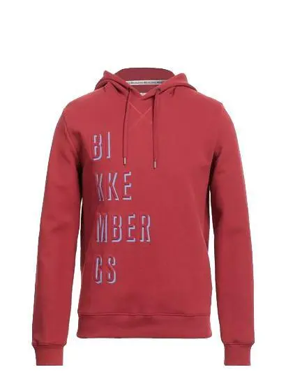 BIKKEMBERGS Hooded Sweatshirt With Graphic Print - Red