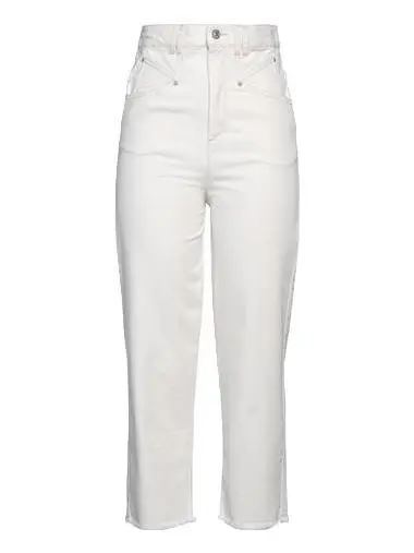 Isabel Marant Cotton Straight-leg Jeans - White
