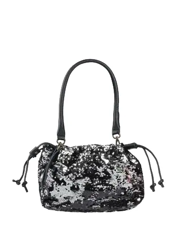 CORSIA Handbag With Sequins - Black