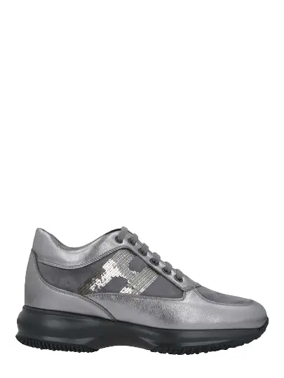 Hogan Leather Low-top Sneakers - Silver