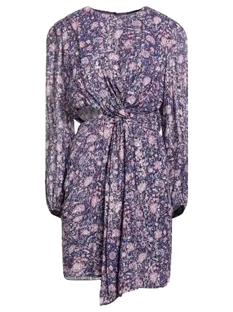 Maje Midi Trapeze Dress - Purple
