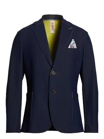 BOB Single-breasted Piqué Blazer - Blue