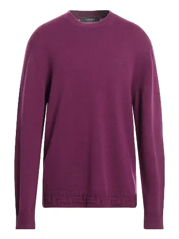 Versace Sweater In Cashmere And Viscose - Purple
