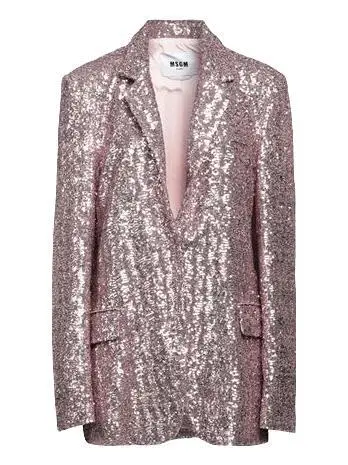 MSGM Single-breasted Sequined Blazer - Pink