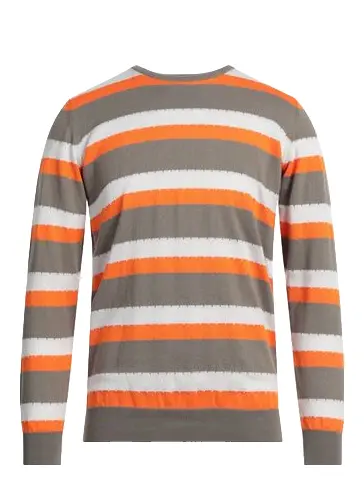 Rossopuro Striped Wool Sweater - Orange