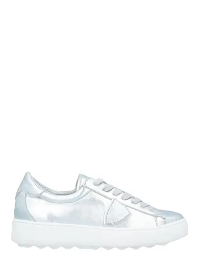 Philippe Model Leather Sneakers - Silver