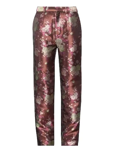 ISABELLE BLANCHE PARIS Floral Tapered Pants - Brown