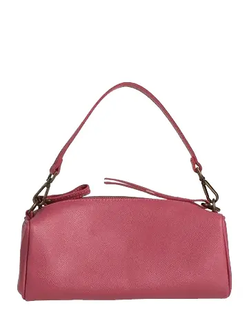 CORSIA Leather Bowler Shoulder Bag - Magenta